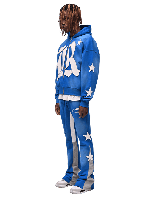 Sun Fade Flare Sweatpants - Royal Blue