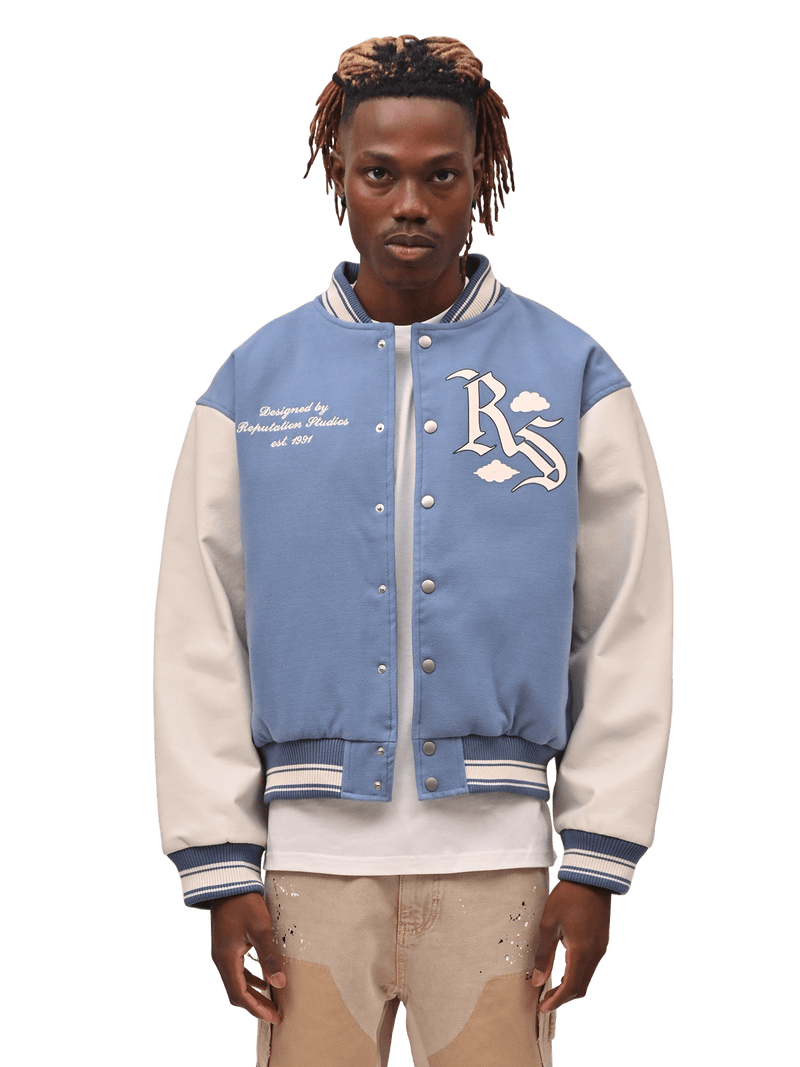 Pegasus Varsity Jacket - Baby Blue