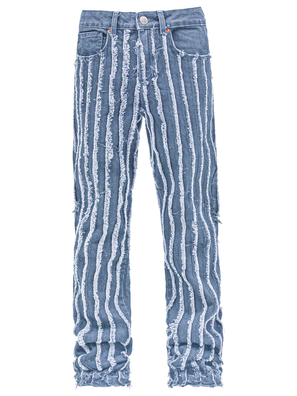 Slashed Flare Denim - Light Stone